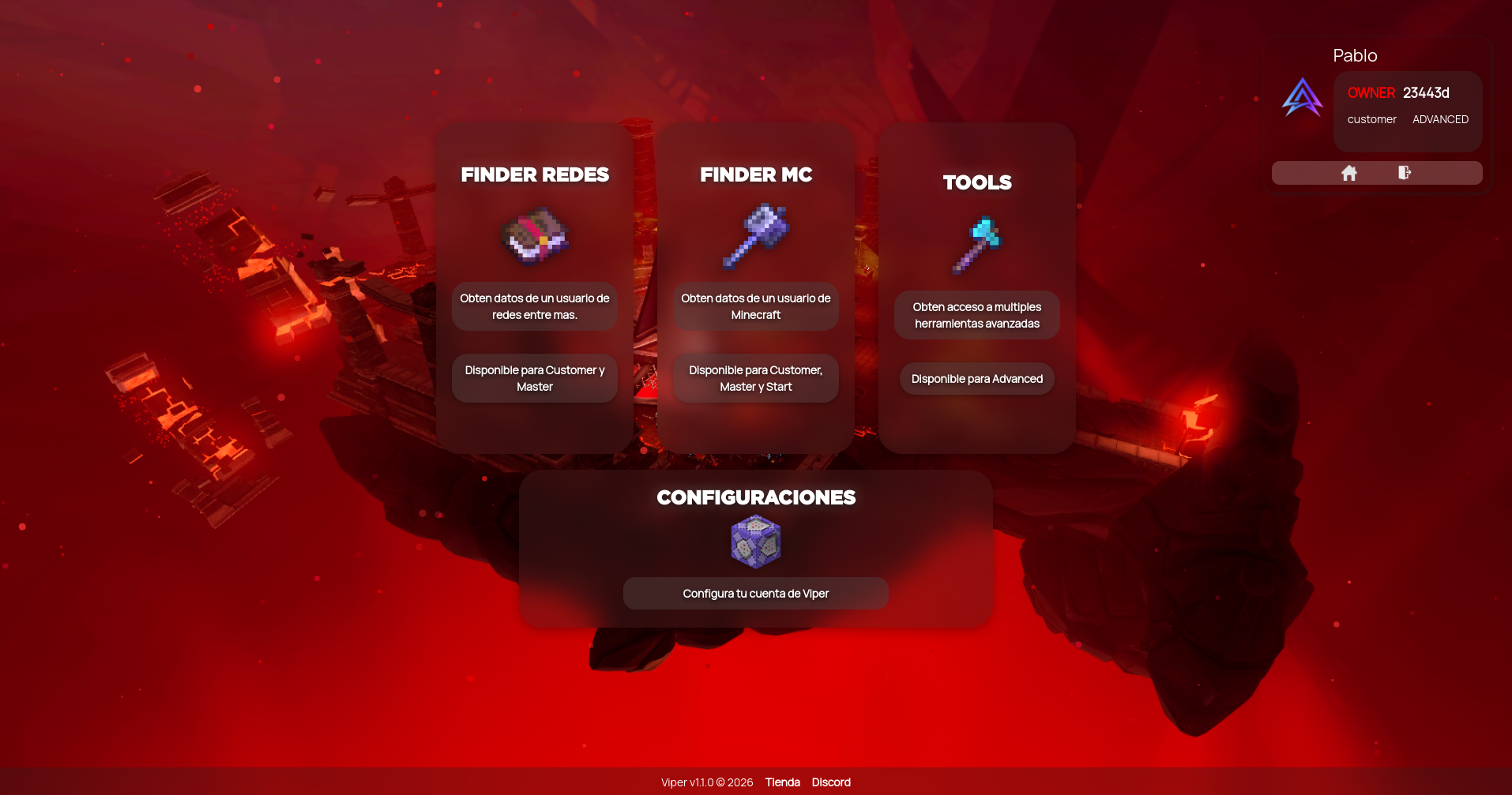 VIPER FINDER - Minecraft Data Services